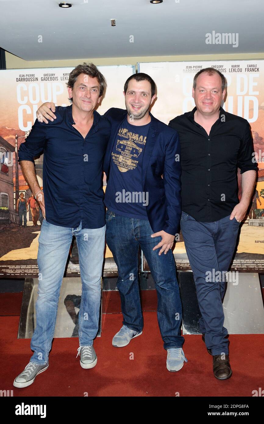 Marc Prin, Karim Leklou et Raphael Jacoulot (realisateur) assistent a ...