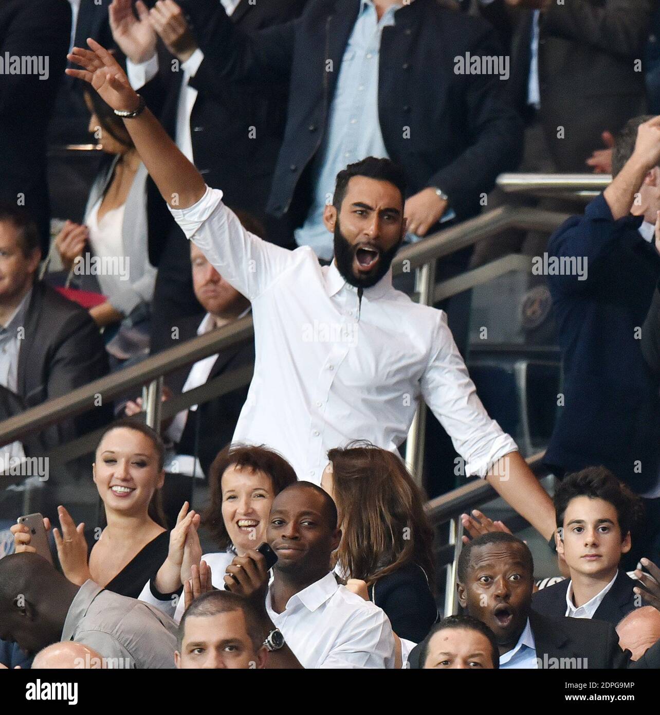 French Rapper La Fouine and his gilrfriend attending the French First ...