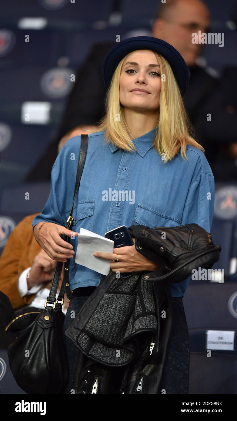 Joy Esther attending the French First League soccer match Paris St ...