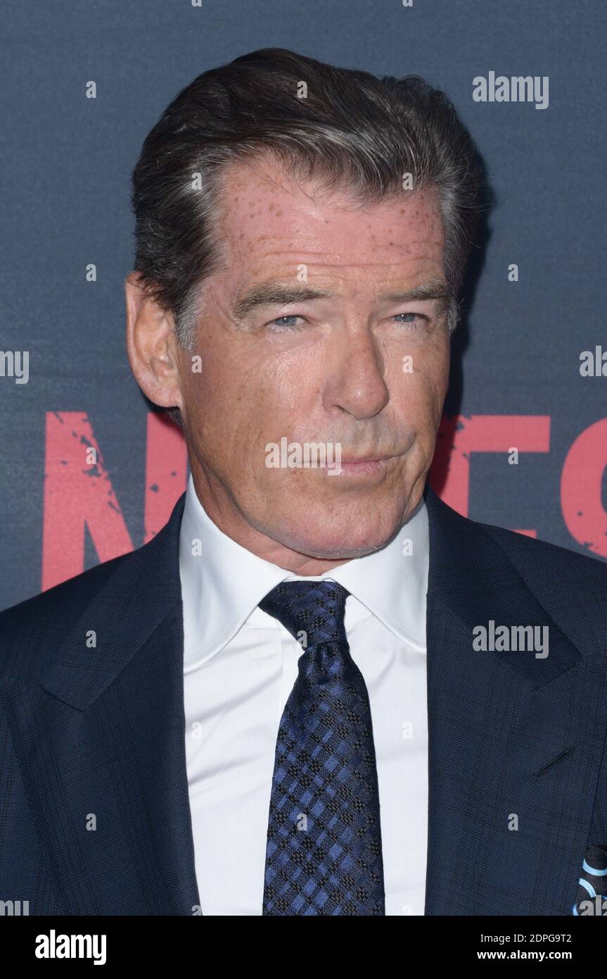 Pierce Brosnan attends the premiere of the Weinstein Company's No ...