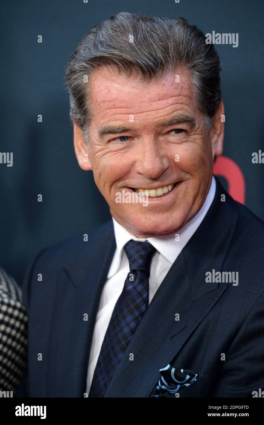 Pierce Brosnan attends the premiere of the Weinstein Company's No ...