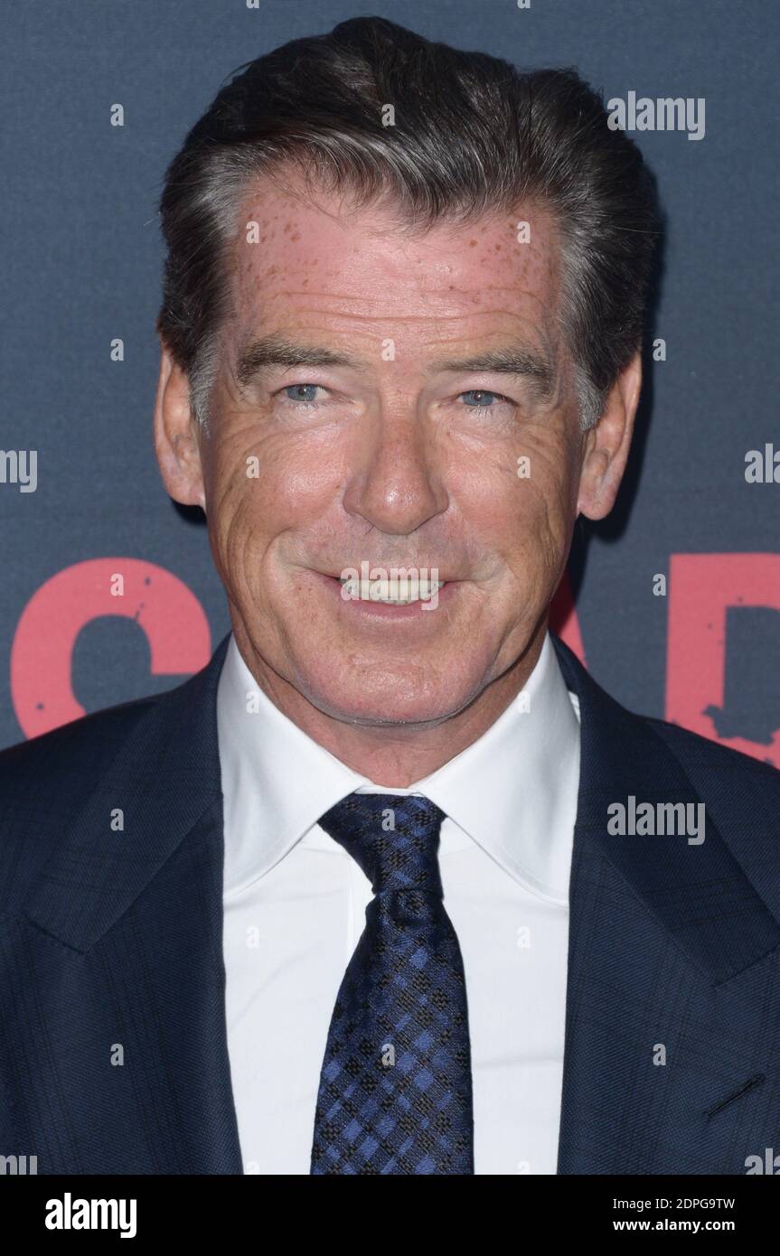 Pierce Brosnan attends the premiere of the Weinstein Company's No ...