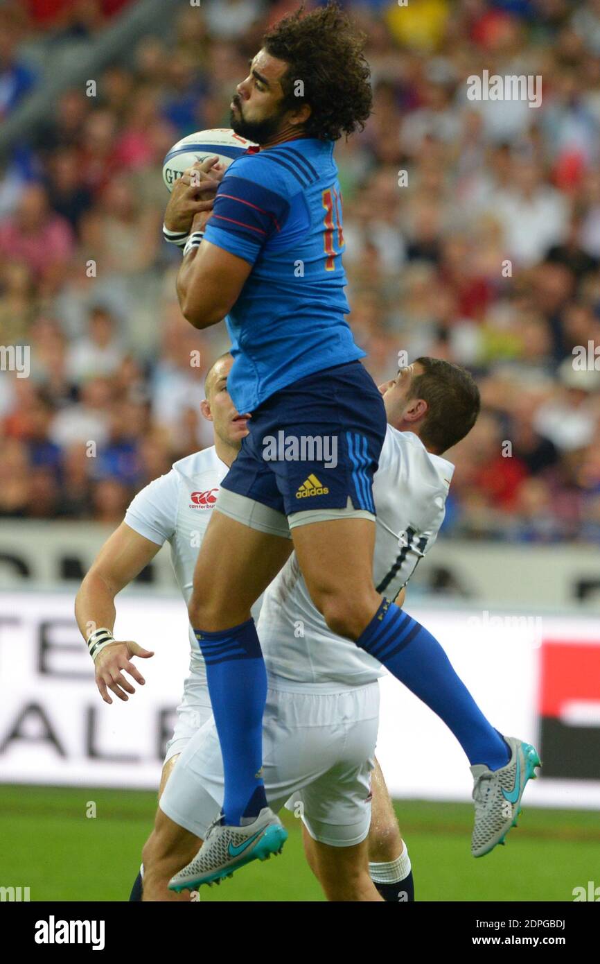 France's Yoann Huget during a rugby friendly Test match, France vs ...