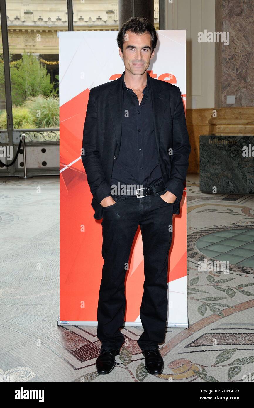 Raphael Enthoven poses prior to the annual press conference of Arte at ...