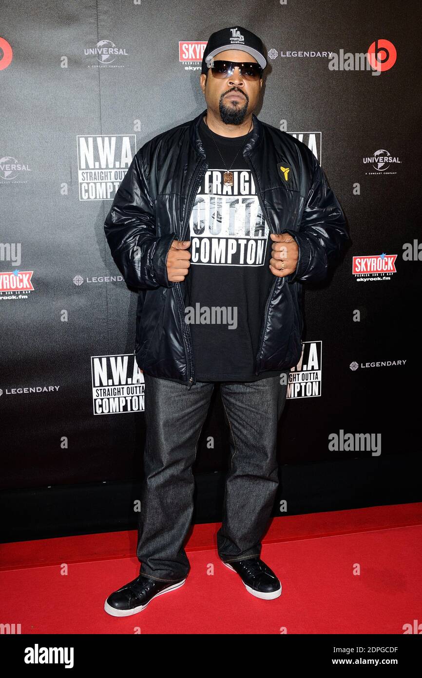 Ice Cube attending the Straight Outta Compton French premiere held at ...