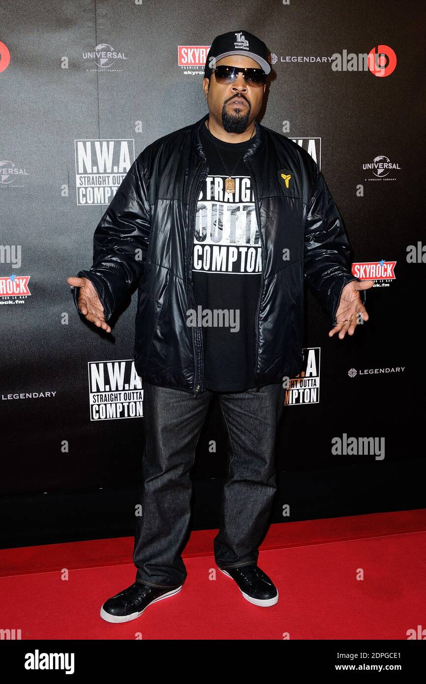 Ice Cube attending the Straight Outta Compton French premiere held at ...