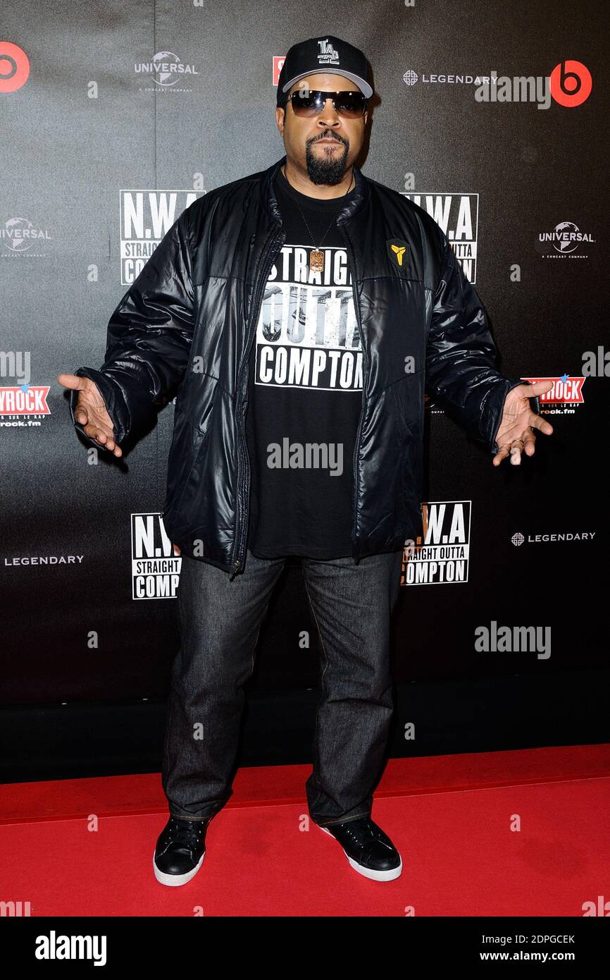 Ice Cube attending the Straight Outta Compton French premiere held at ...