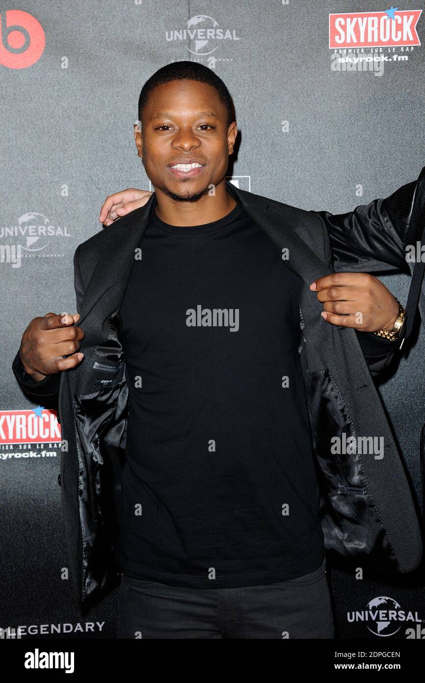 Jason Mitchell attending the Straight Outta Compton French premiere ...
