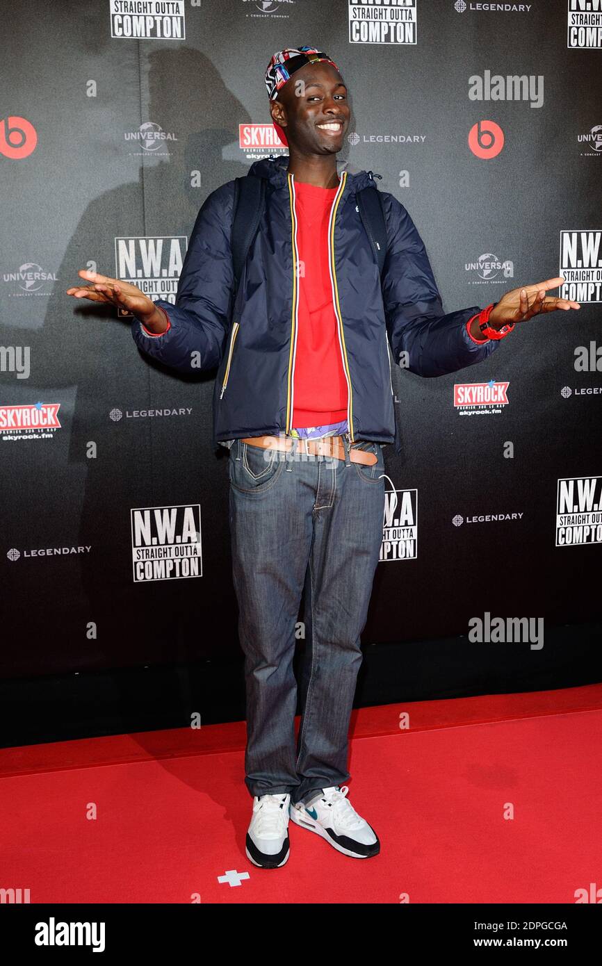 Youssoupha Diaby attending the Straight Outta Compton French premiere ...