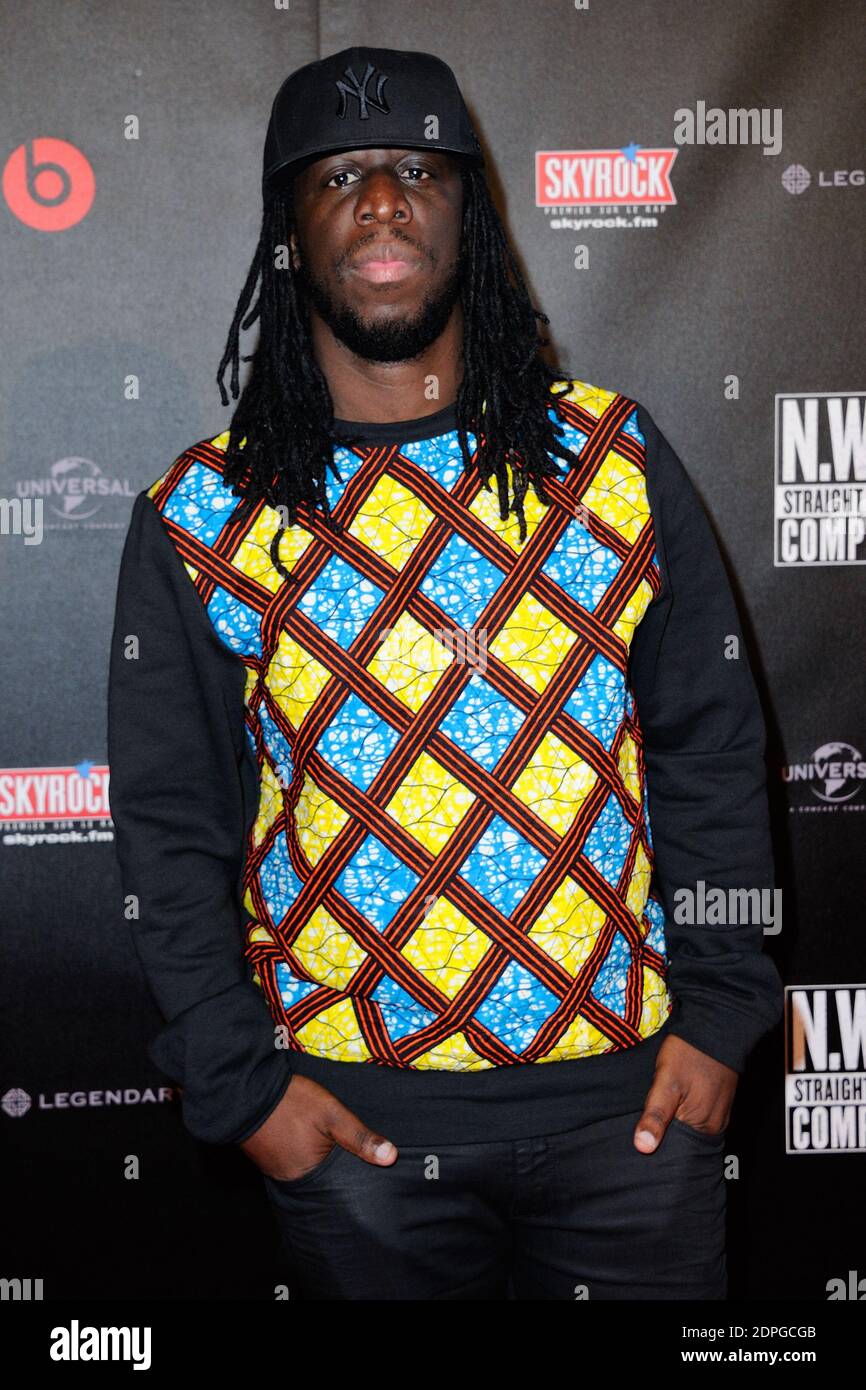 Youssoupha Mabiki attending the Straight Outta Compton French premiere ...