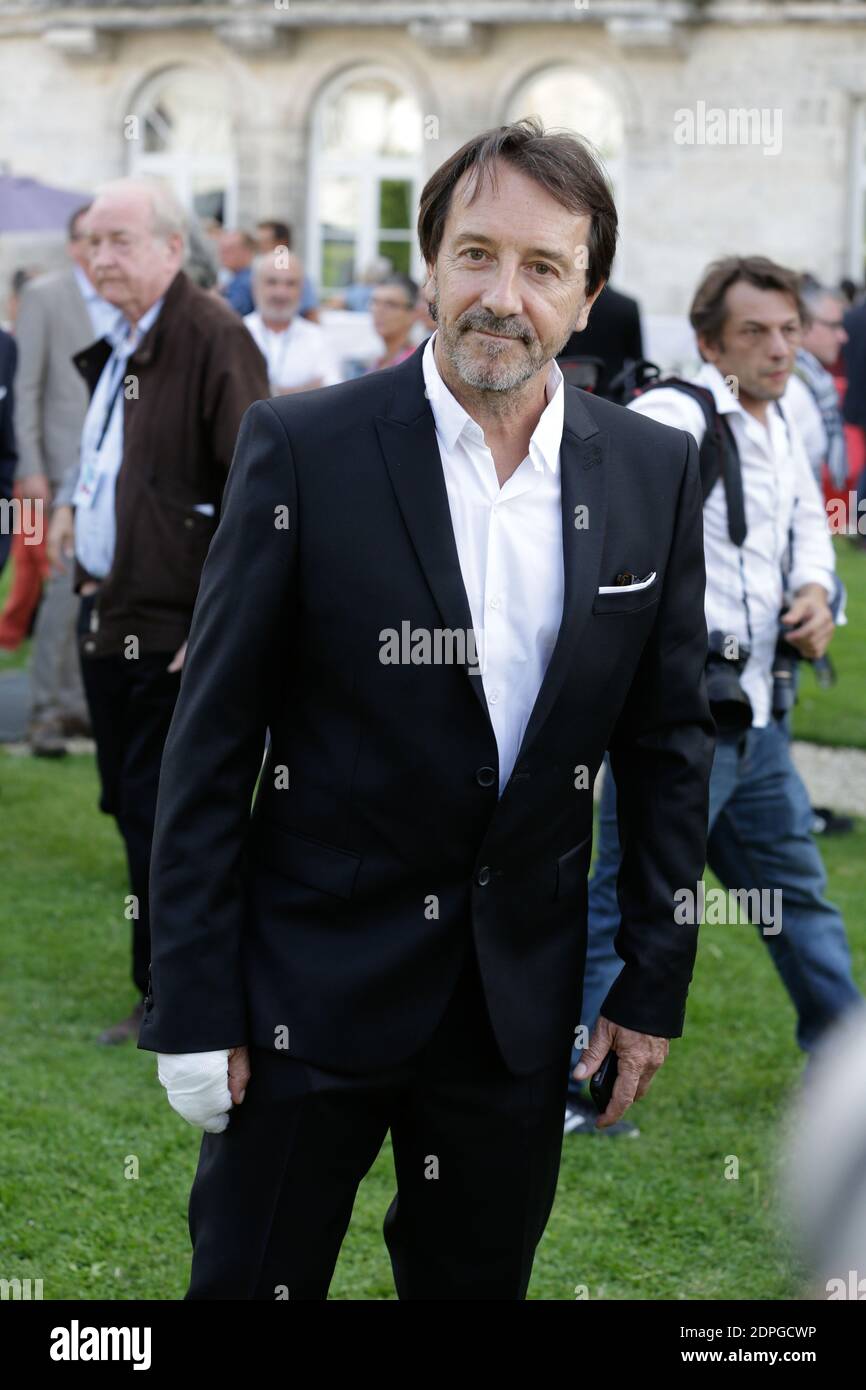 President of the jury, Jean-Hugues Anglade (wounded at the hand during ...