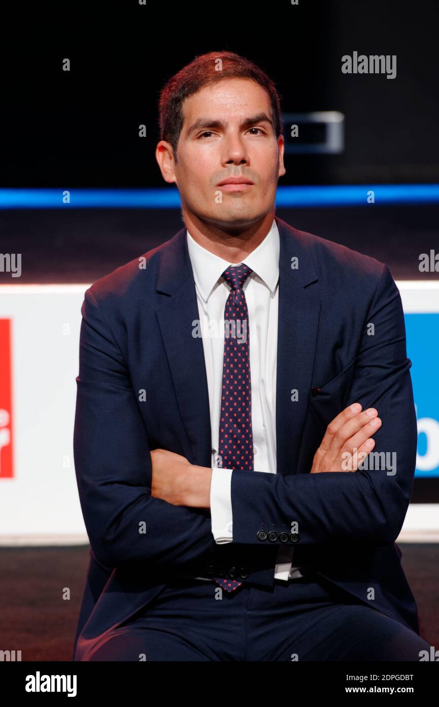 Mathieu Gallet attending Radio France radio station annual press ...