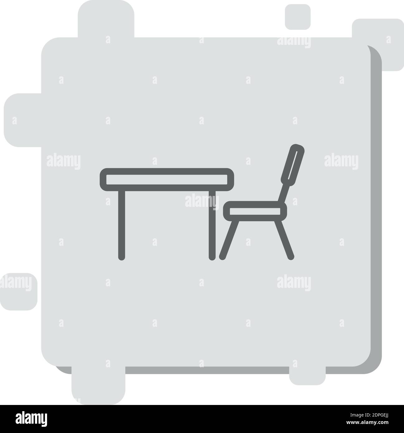 desk vector icon modern simple vector illustration Stock Vector Image ...