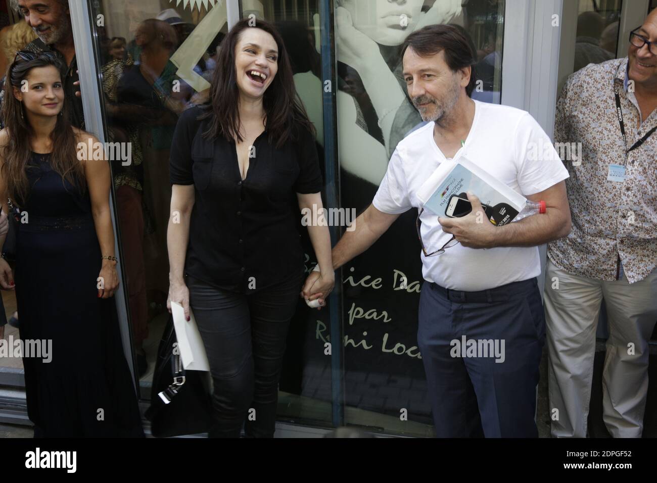 Beatrice Dalle and Jean-Hugues Anglade attending Beatrice Dalle ...