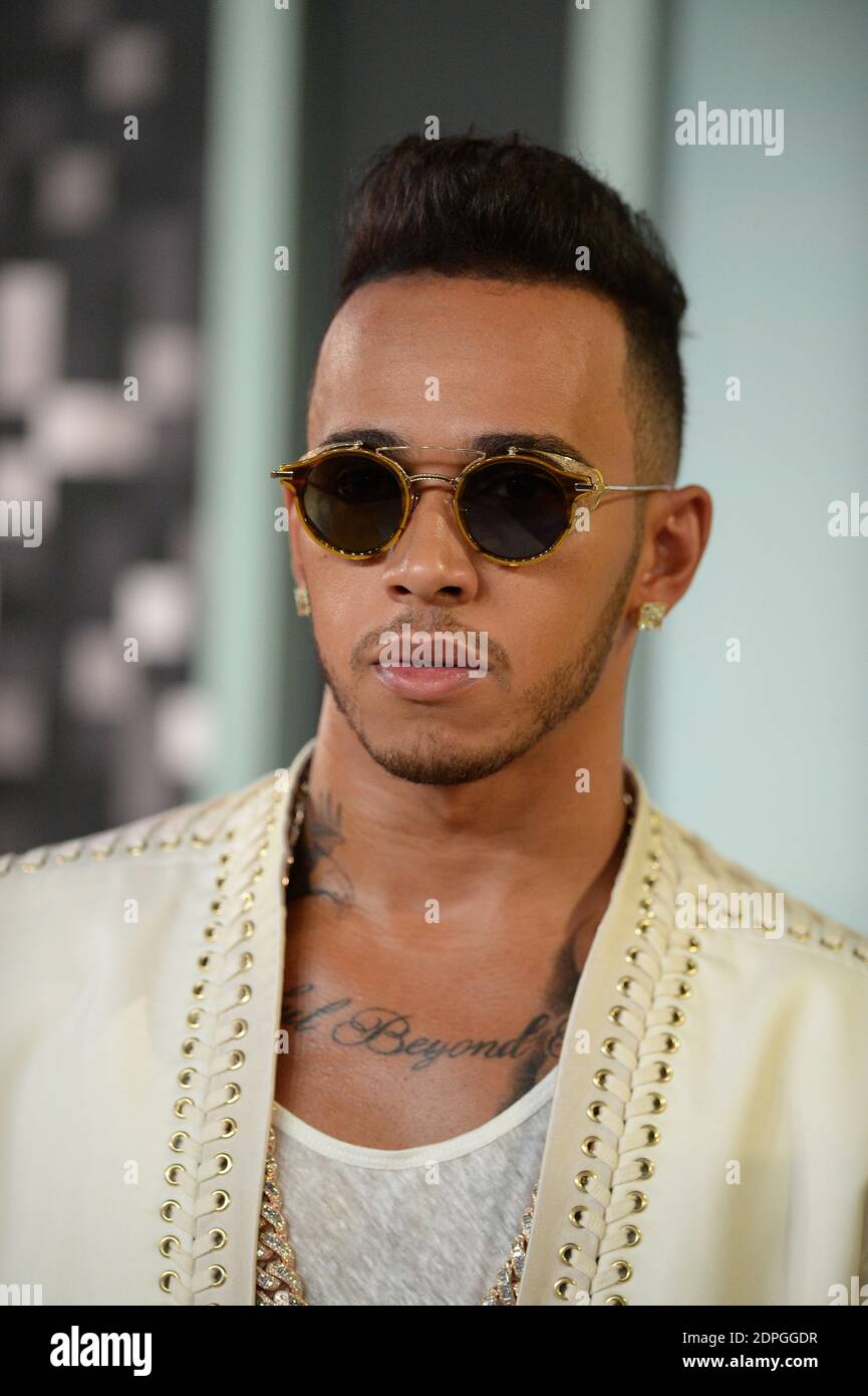 Lewis Hamilton attends the 2015 MTV Video Music Awards at Microsoft ...