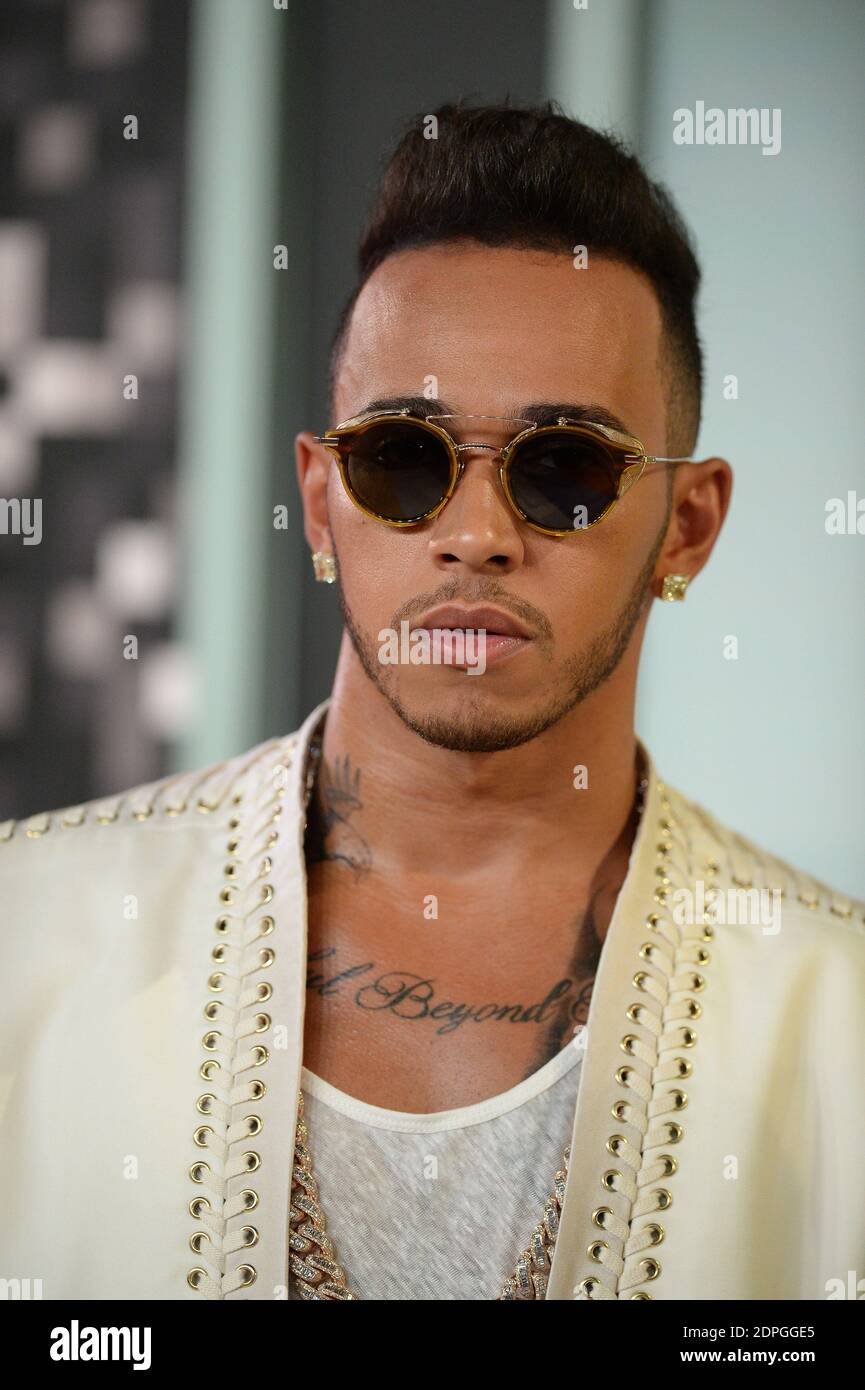 Lewis Hamilton attends the 2015 MTV Video Music Awards at Microsoft ...