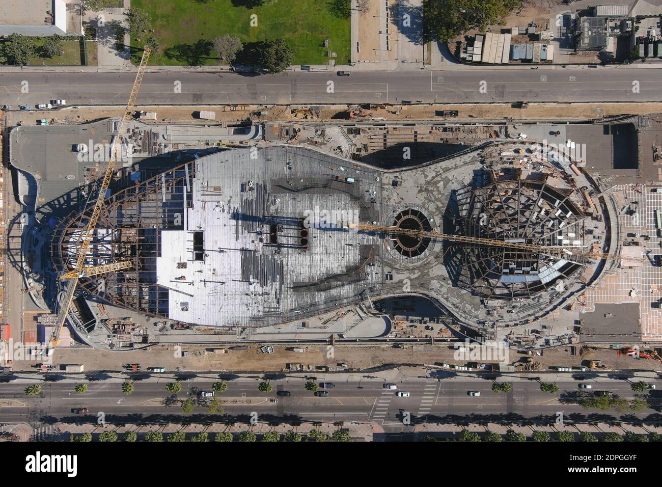 Los Angeles, United States. 19th Dec, 2020. The construction site of ...