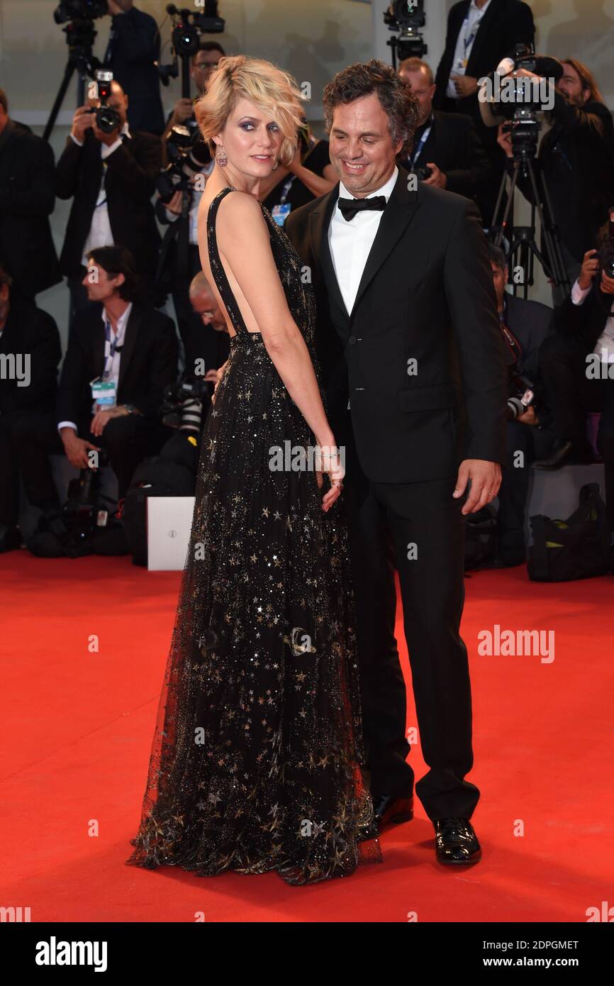 Mark Ruffalo and his girlfriend Sunrise Coigney attending the ...