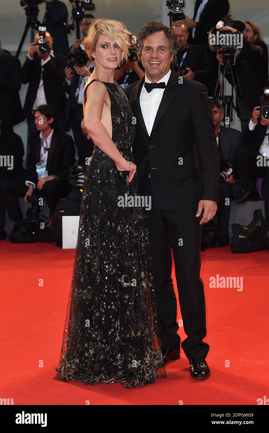 Mark Ruffalo and his girlfriend Sunrise Coigney attending the ...