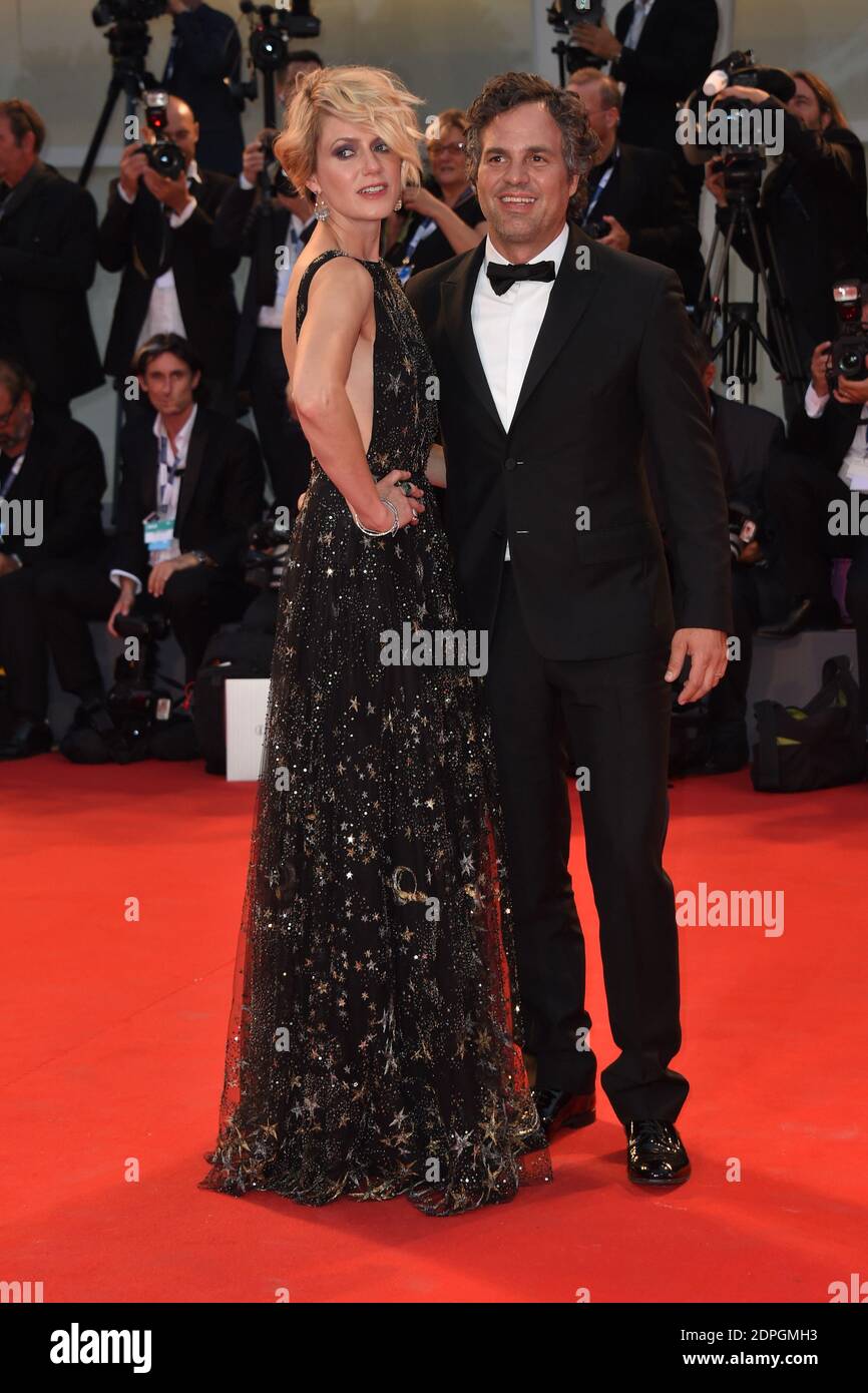 Mark Ruffalo and his girlfriend Sunrise Coigney attending the ...