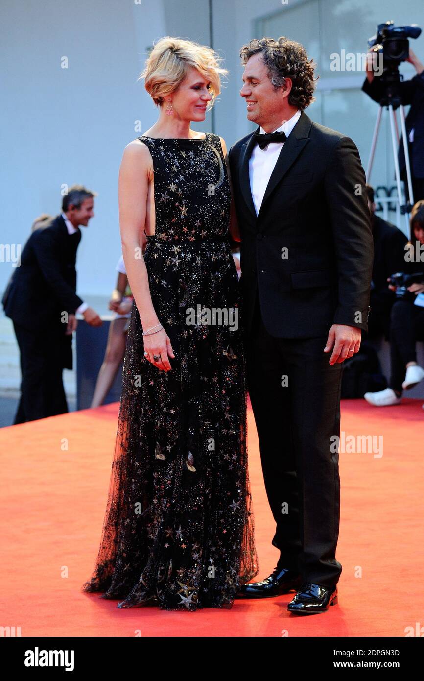 Mark Ruffalo and his girlfriend Sunrise Coigney attending the ...