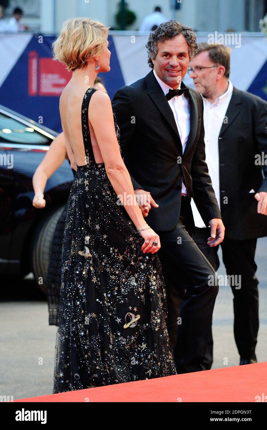 Mark Ruffalo and his girlfriend Sunrise Coigney attending the ...