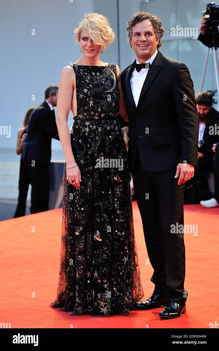 Mark Ruffalo and his girlfriend Sunrise Coigney attending the ...