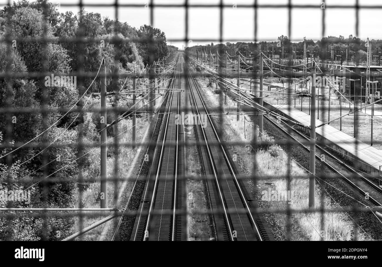 Public transport point of view Black and White Stock Photos & Images ...