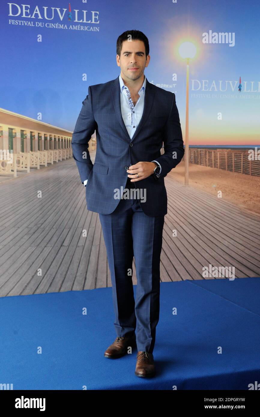 Eli Roth posing at the photocall for the film Knock Knock as part of ...