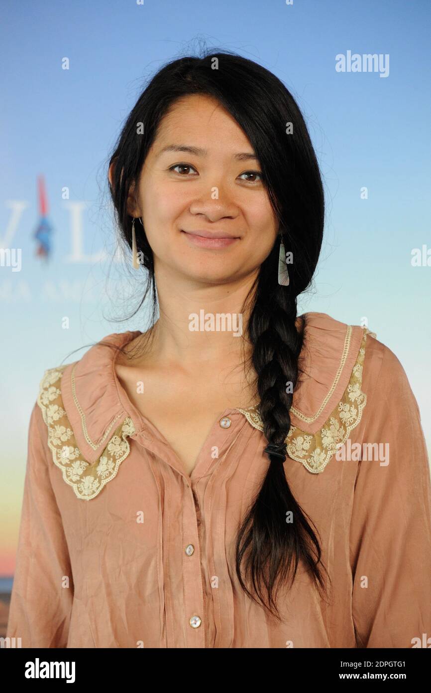 Chloe Zhao posing at the Les chansons que mes freres m'ont apprises ...