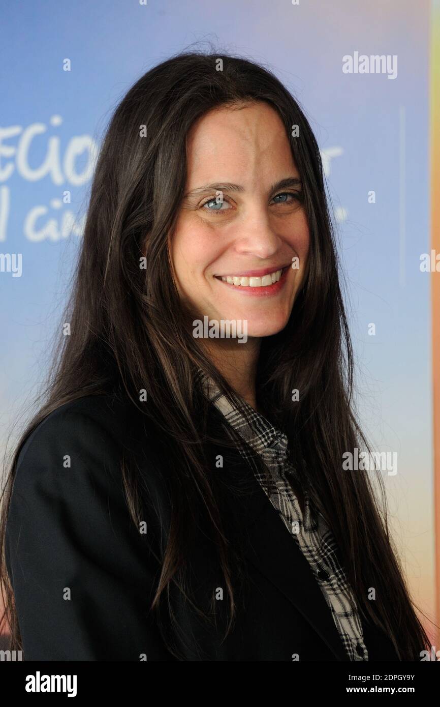 Amy Koppelman poses at the photocall for the film I smile Back as part ...