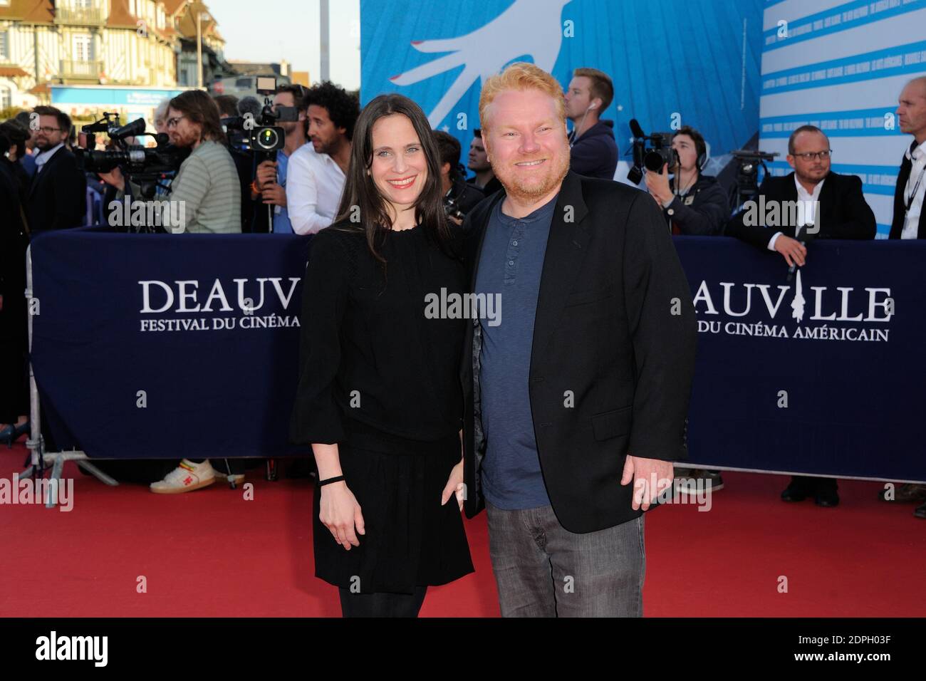 Mike Harrop, Amy Koppelman attending the premiere of the film Jamais ...