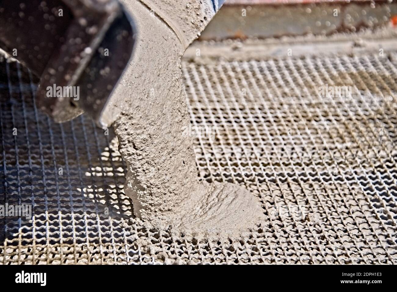 Construction Mixing Gravel Cement Concrete High Resolution Stock ...