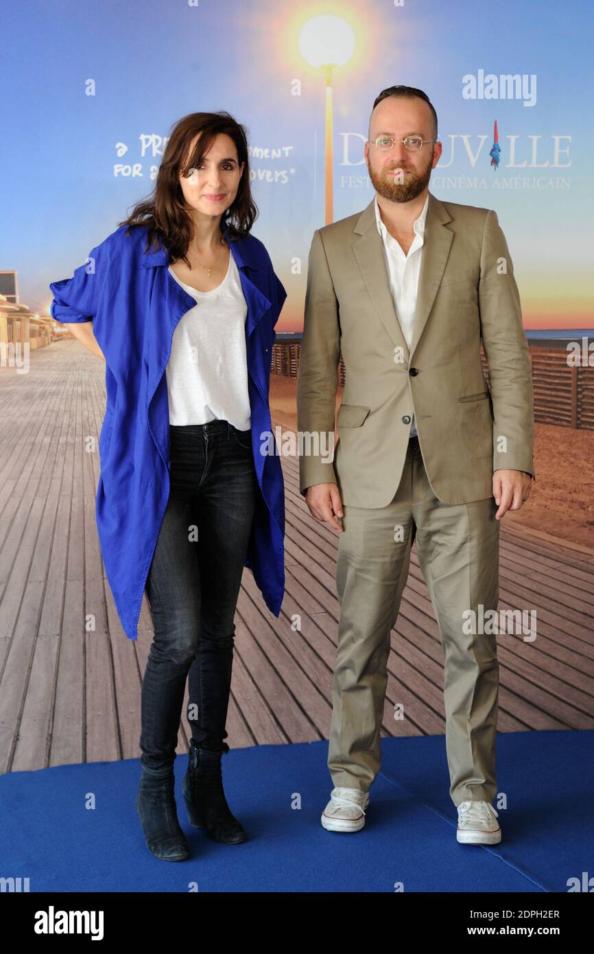 Sebastien Chenut, Maud Geffray poses at the photocall for the film Day ...