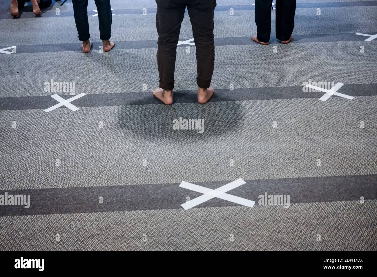 Pedestrian floor markings hi-res stock photography and images - Alamy