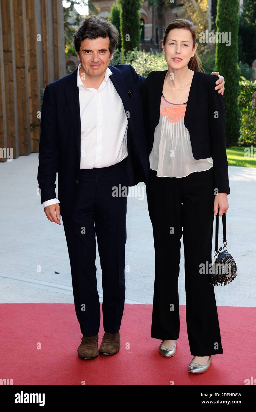 Gina McKee and Nicolas Saada attending the 'Taj Mahal' premiere during ...