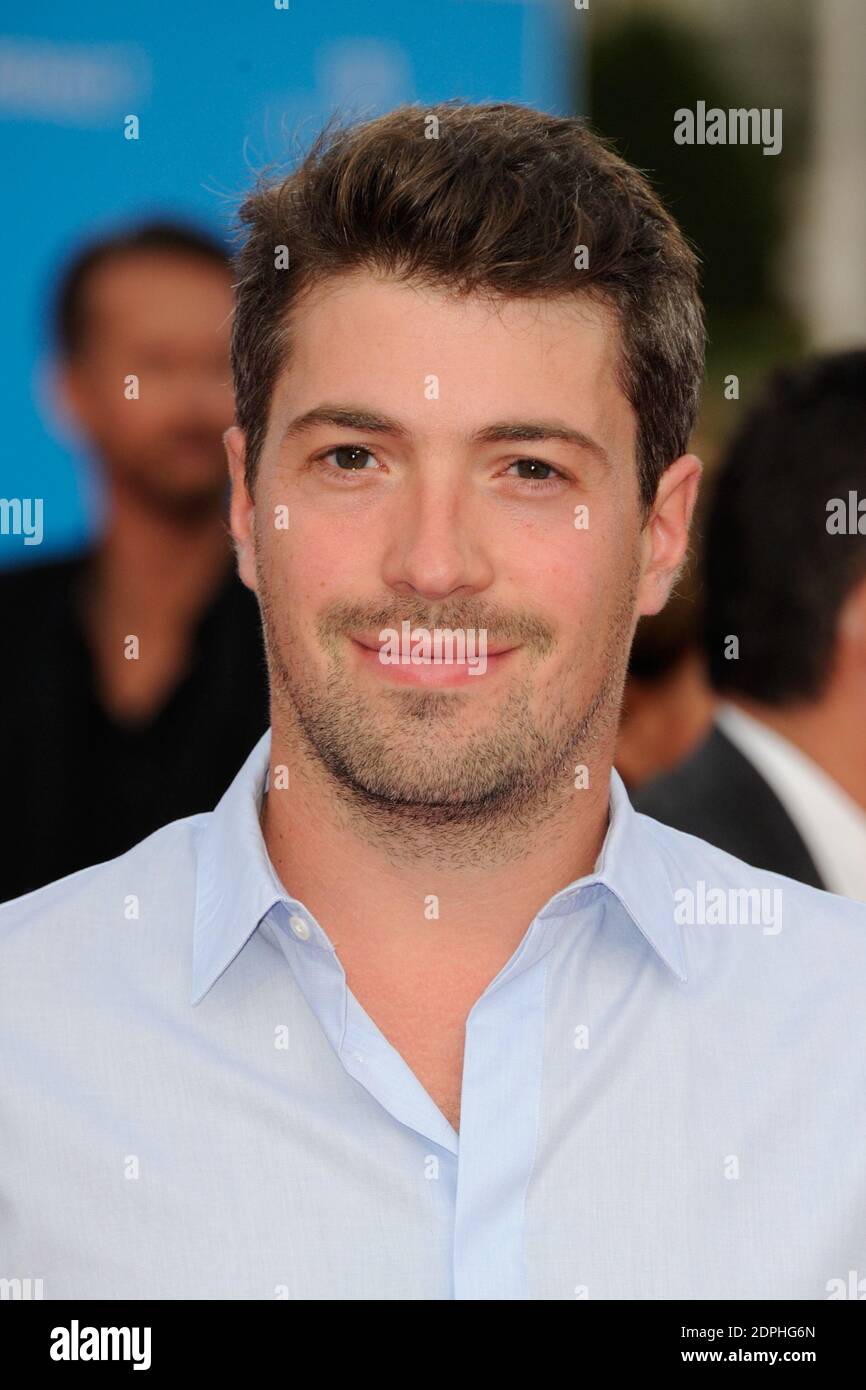 Thomas Caillet attending the screening of the film The Man From U.N.C.L ...