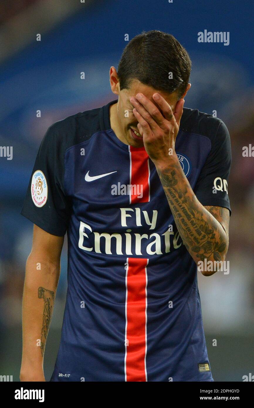 PSG's Angel Di Maria during the French First League soccer match, Paris ...