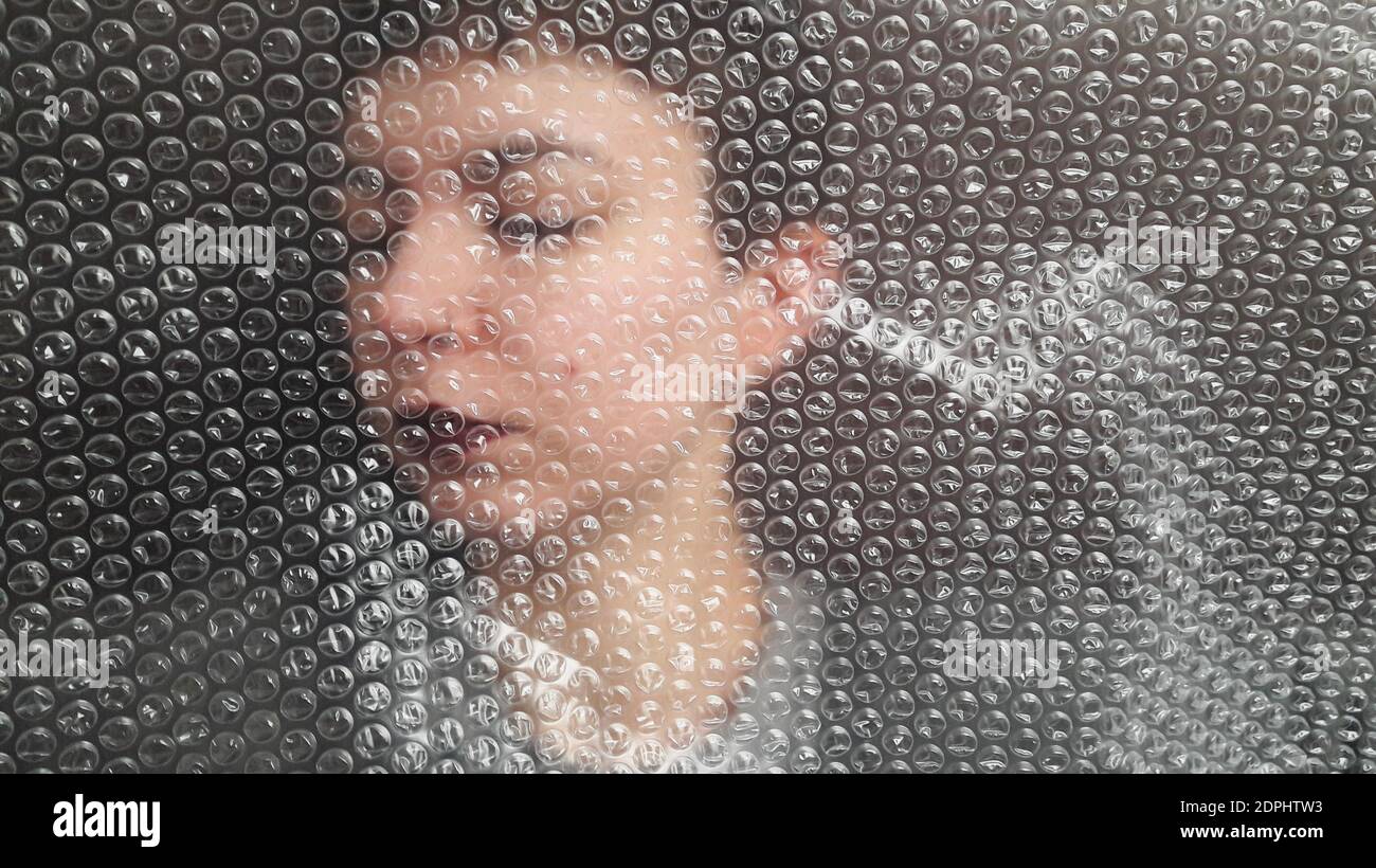 Plastic wrap face hi-res stock photography and images - Alamy