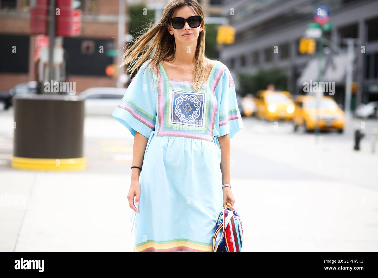 Street style, Clara Racz arriving at Rebecca Minkoff Spring Summer 2016 ...