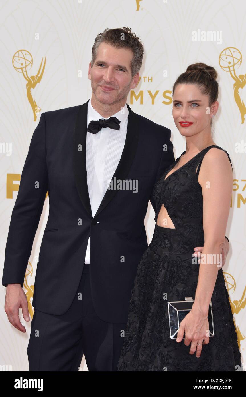 David Benioff and Amanda Peet attend the 67th Emmy Awards at the ...