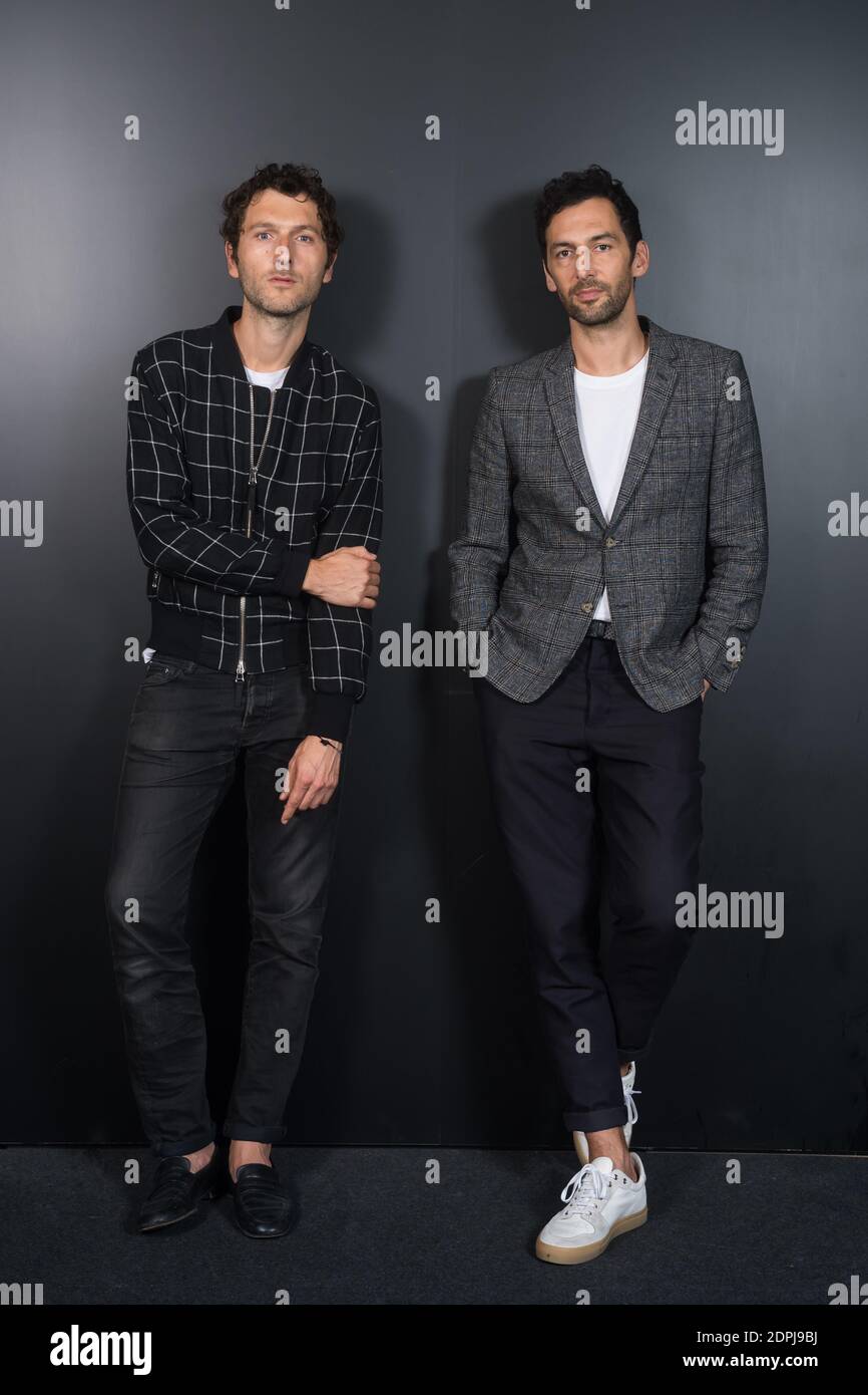 Simon Buret and Olivier Coursier of the French pop duo AaRON ...
