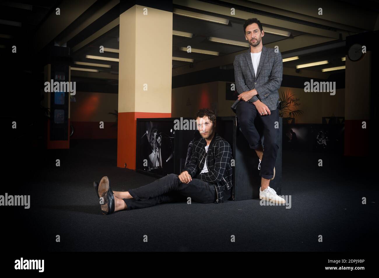 Simon Buret and Olivier Coursier of the French pop duo AaRON ...