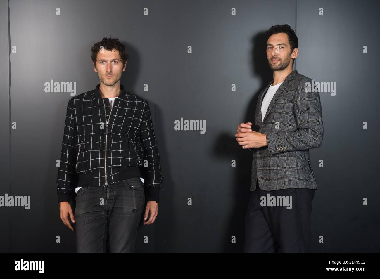 Simon Buret and Olivier Coursier of the French pop duo AaRON ...