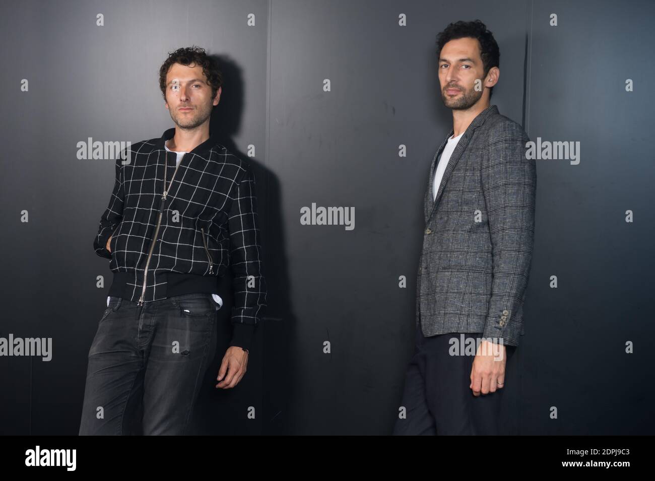 Simon Buret and Olivier Coursier of the French pop duo AaRON ...