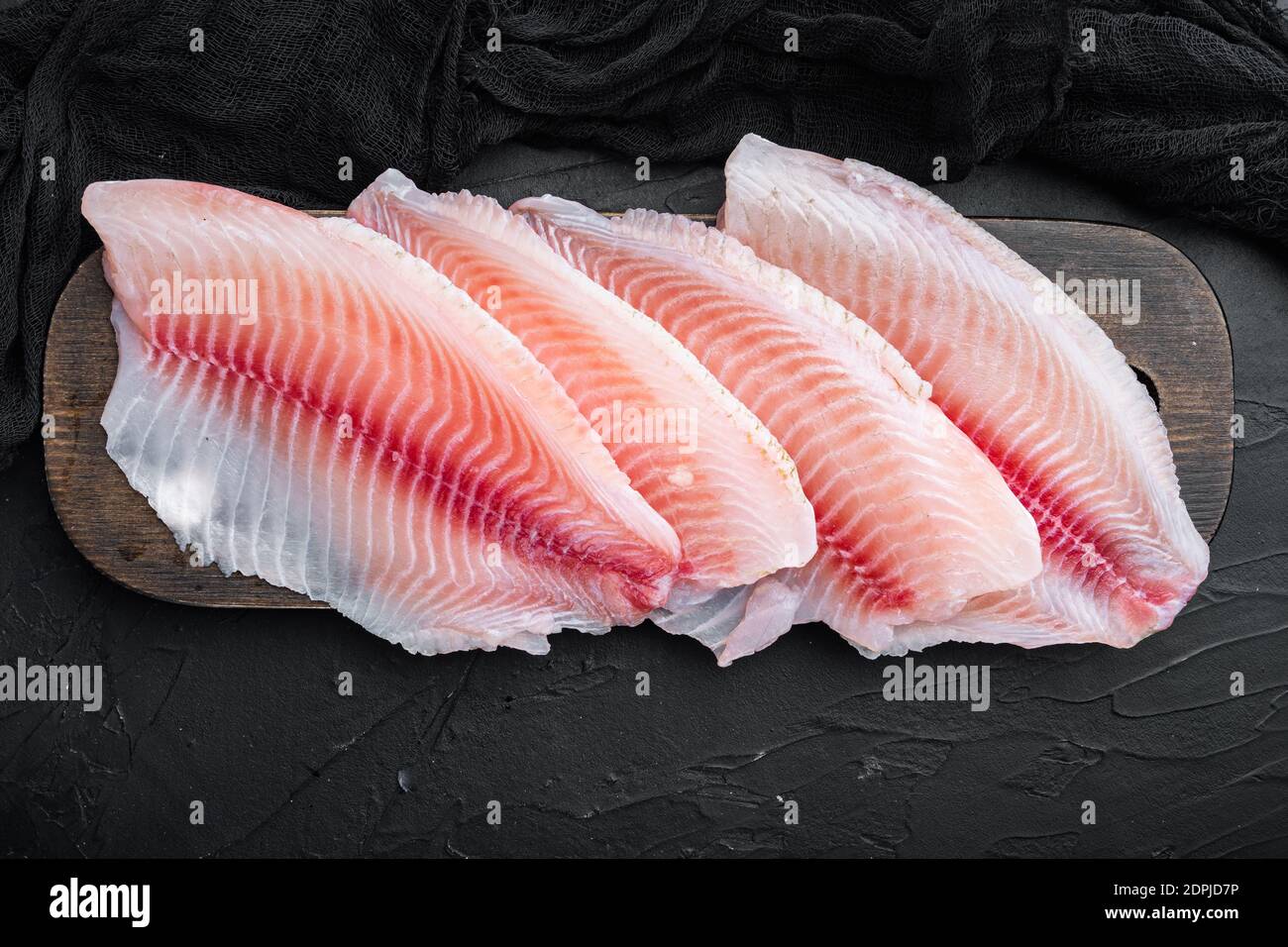 Top view fish cuts hi-res stock photography and images - Alamy