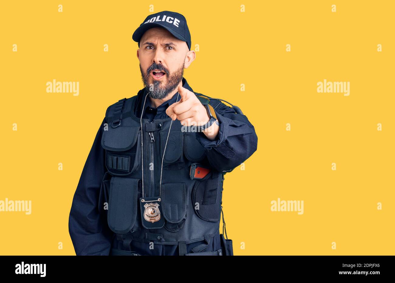Angry person policeman hi-res stock photography and images - Alamy