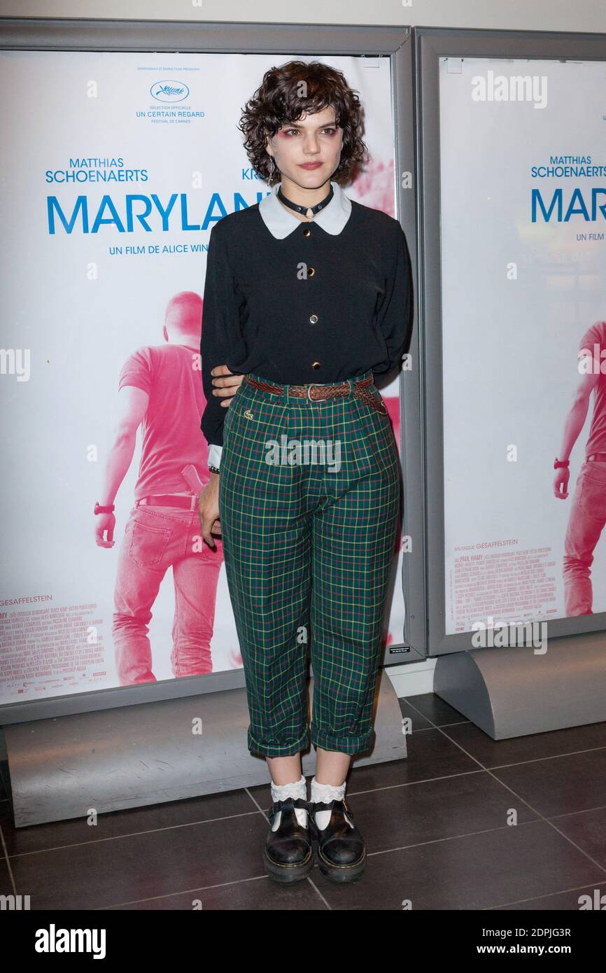 Singer Soko at the premiere for the film Maryland held at the MK2 ...