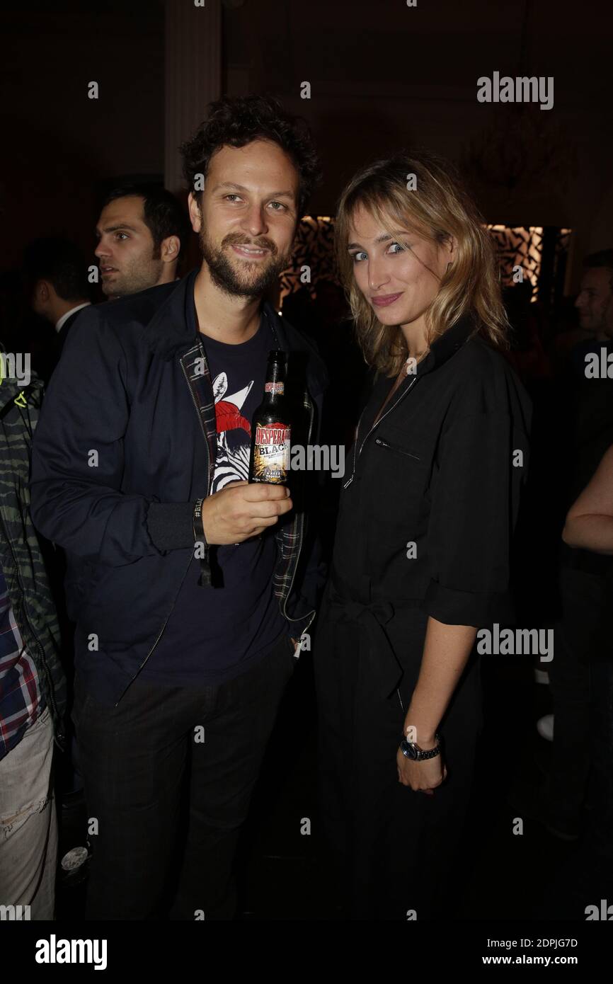 Pierre Rochefort and Pauline Lefevre attending Desperados Black party ...