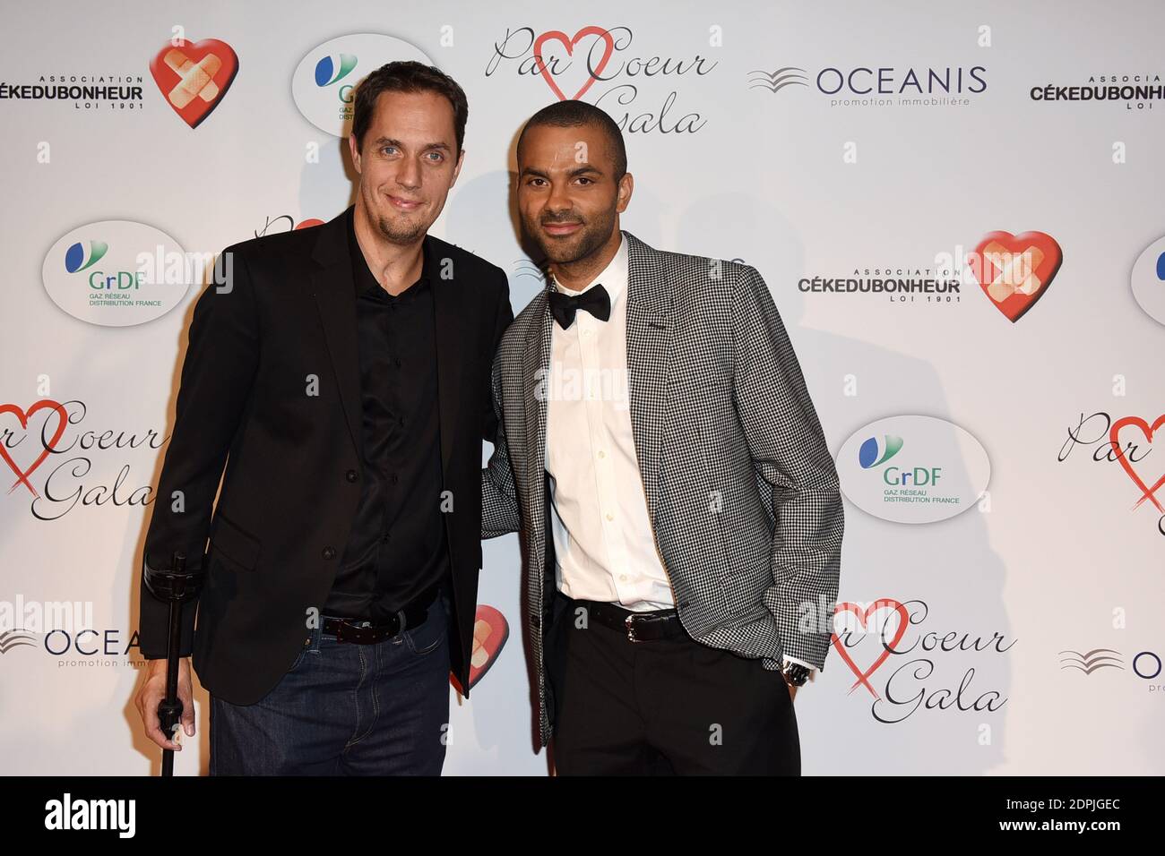 Grand Corps Malade and Tony Parker attending the 'Par Coeur' Gala To ...